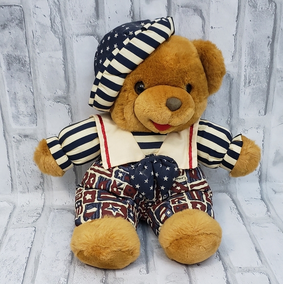 MTY INTERNATIONAL | Toys | Vintage Mty American Flag Teddy Bear 4 Plush ...